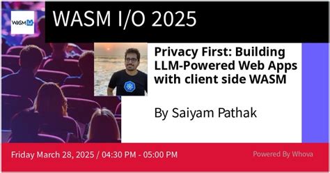 See You At Wasm Io 👋 Who All Are Coming Saiyam Pathak