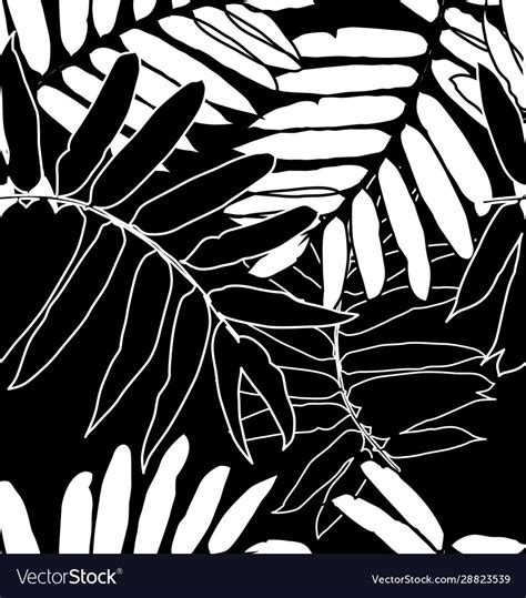 Leaf Seamless Patter Royalty Free Vector Image