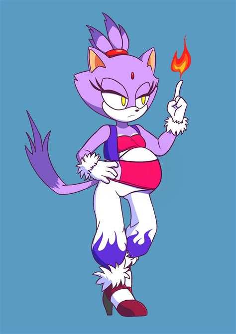 Blaze The Cat Pregnant 9 Month 2 By Dash2022 On Deviantart