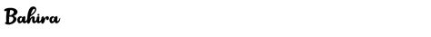 Bahira Font Webfont And Desktop Myfonts