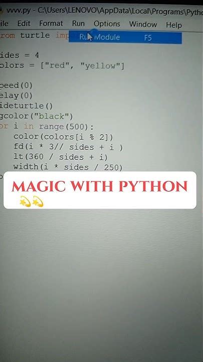 Magic Trick Using Python 💫💫 Reels Edit Pythonprogramming Aesthetics