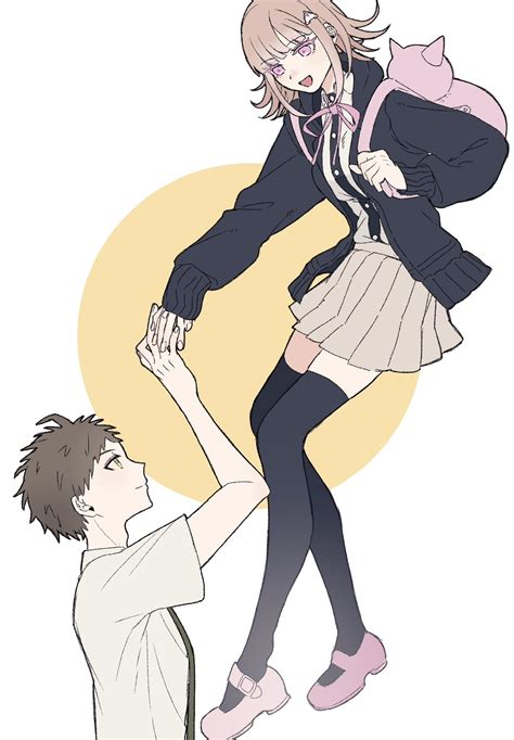 Nanami Chiaki And Hinata Hajime Danganronpa And 1 More Drawn By