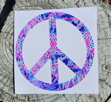 Peace Sign Vinyl Decal Car Window Decal Yeti Cup Decal Retro Vinyl Decal Peace Sign T