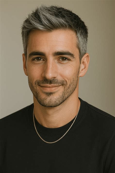 Easy Short Grey Hairstyles For Men Low Maintenance