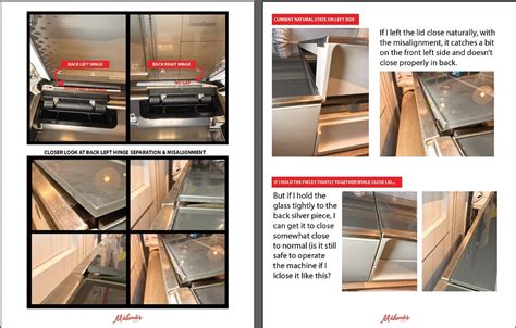 Gf Lid Separating From Hinge On Back Left Side Can I Glue It