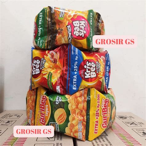Jual 1 Dus Ciki Wings Guribee Kris Bee Krunchy French Fries Extra 25 Shopee Indonesia