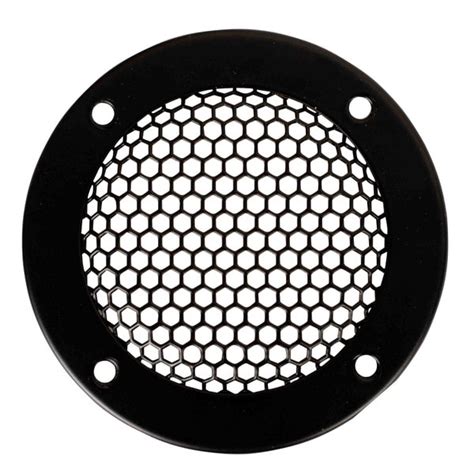 3 Black Metal Speaker Grille