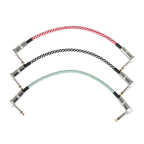 Guitar Patch Cable Right Angle For Electric Guitar Amplifier Acoustic Uniqkart