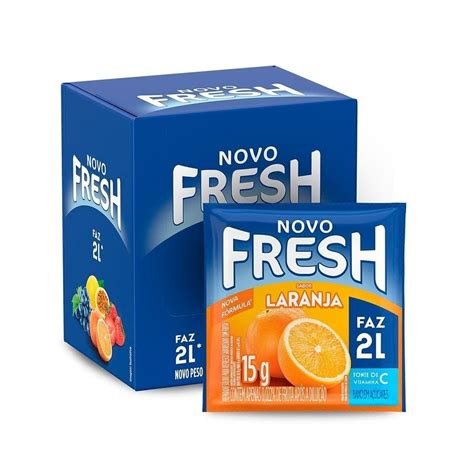 Refresco Em Pó Fresh Laranja 15g Display Com 15 Unidades Shopee Brasil