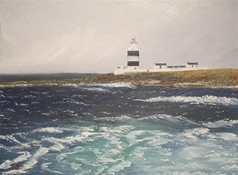 Hook Lighthouse Hook Lighthouse Painting By Marian Egan