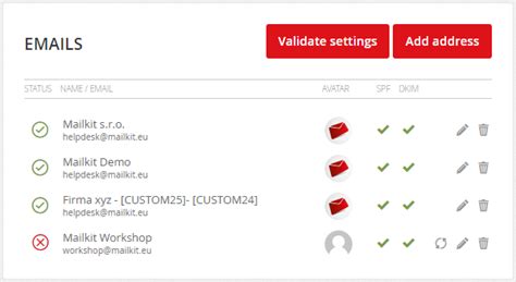 Mailkit My Account