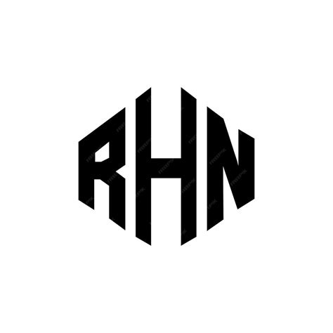 Premium Vector Rhn Letter Logo Design With Polygon Shape Rhn Polygon And Cube Shape Logo