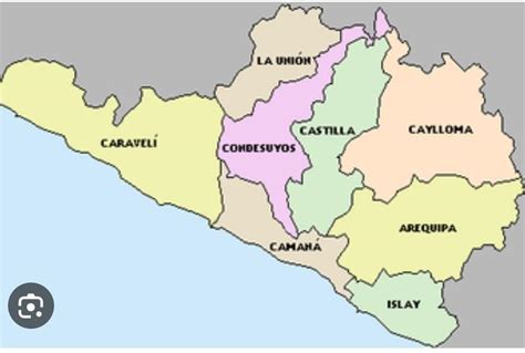 Encierra En El Mapa La Capital De Arequipa Y Colorea Sus Provincias