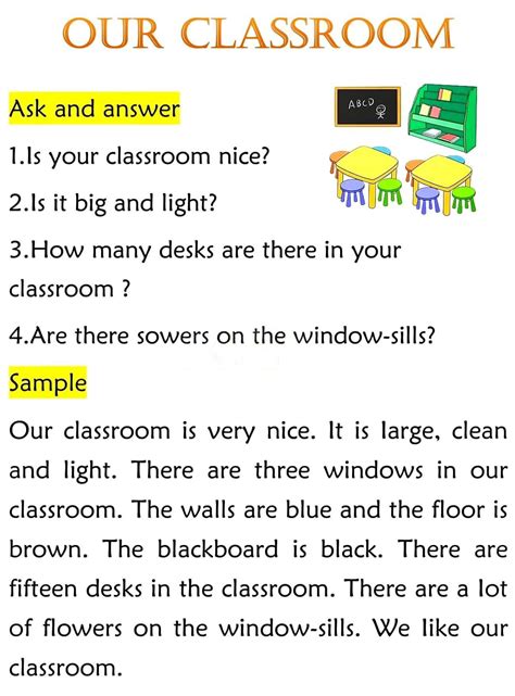 Our Classroom Poster