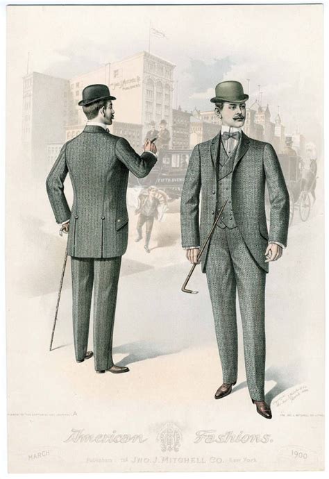 1900 1901 Plate 005 Victorian Mens Fashion Mens Fashion