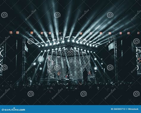 View Of The Stage During The Concert In Cairo Egypt Editorial