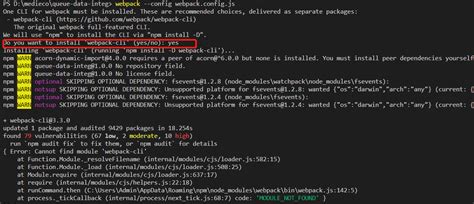 Webpack 打包报错：one Cli For Webpack Must Be Installed These Are