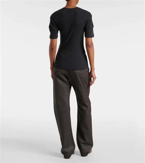 Lemaire Cotton And Linen Blend Henley Shirt Lemaire