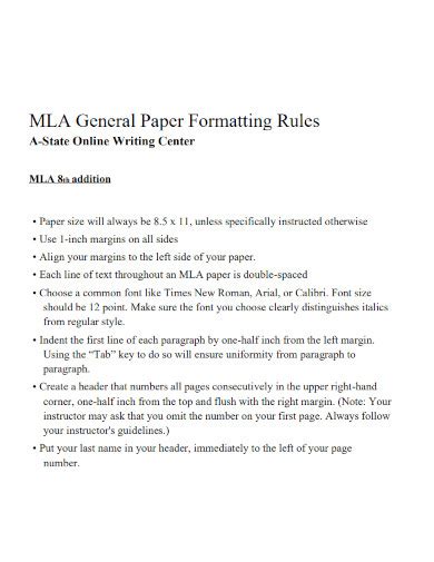 Mla Paper Examples To Download