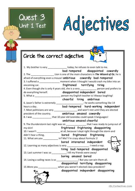 60 Adjectives With Ed Or Ing English Esl Worksheets Pdf