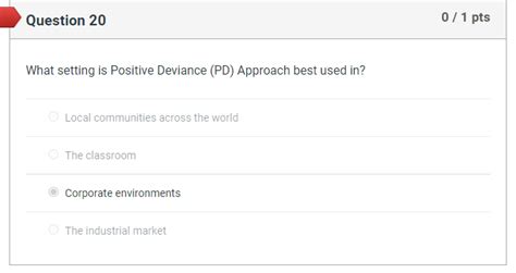 Solved What Setting Is Positive Deviance Pd Approach Best