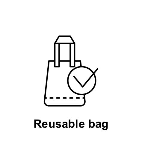 Reusable Bag Vector Icon 22417319 Vector Art At Vecteezy