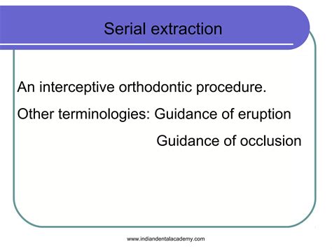 Serial Extraction Ppt