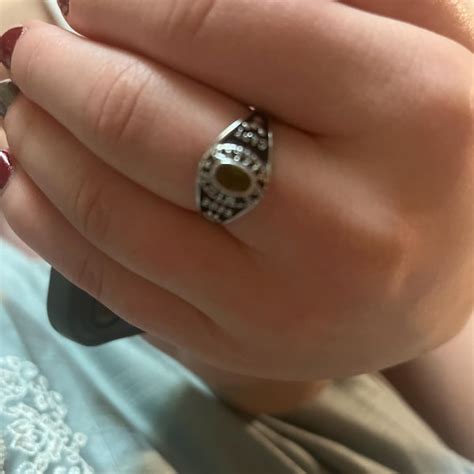 Customized Sterling Silver Womens High School Class Ring Style