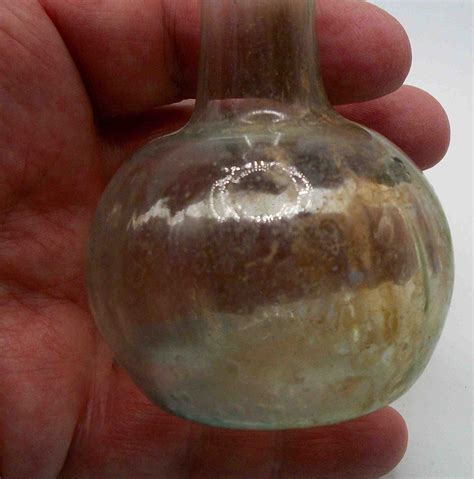 Roman Clear Glass Long Necked Vessel Antiquities By Objects Eclectic