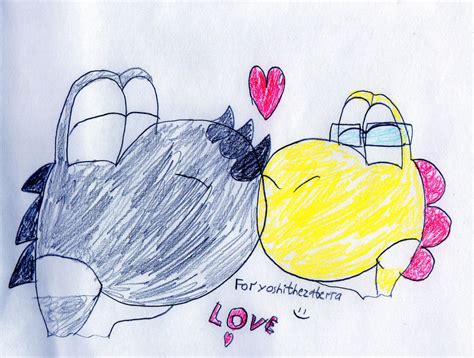 Yoshi Love Coloured By Thedeath1 On Deviantart