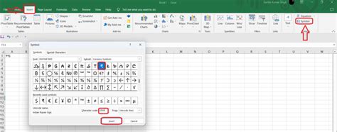 How To Addwrite Rupee And Dollar Sign In Doc And Excel