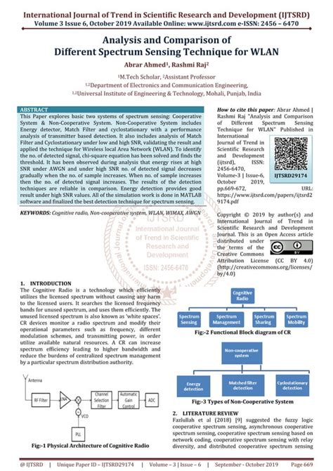 Analysis And Comparison Of Different Spectrum Sensing Technique For