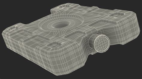 Hard Sided Rectangular Ice Pack 3d Model 19 3ds Blend C4d Fbx