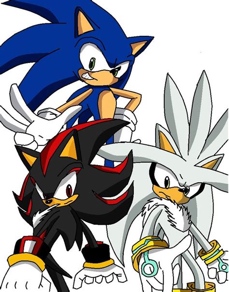 Sonic Shadow Silver Sonic And Shadow Silver The Hedgehog Hedgehog Art