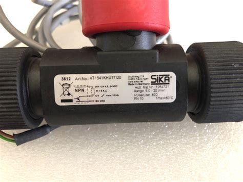 Sika Vt1541khutti20 Turbine Flow Sensor 24vdc Ebay