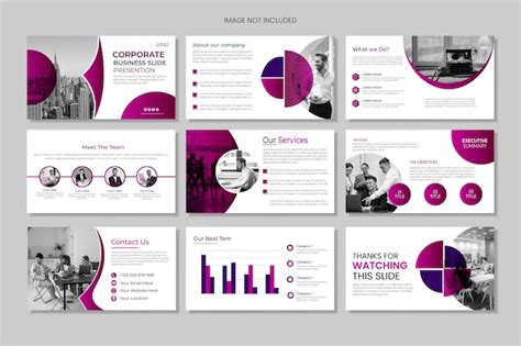 Premium Vector Powerpoint Slides Business Presentation Template Design