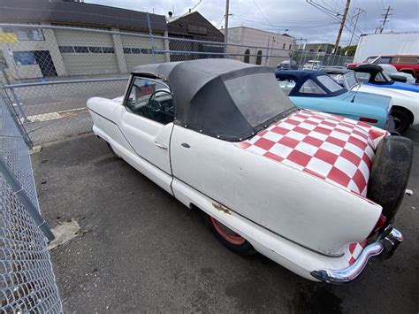 1958 Nash Metropolitan Convertible White For Sale