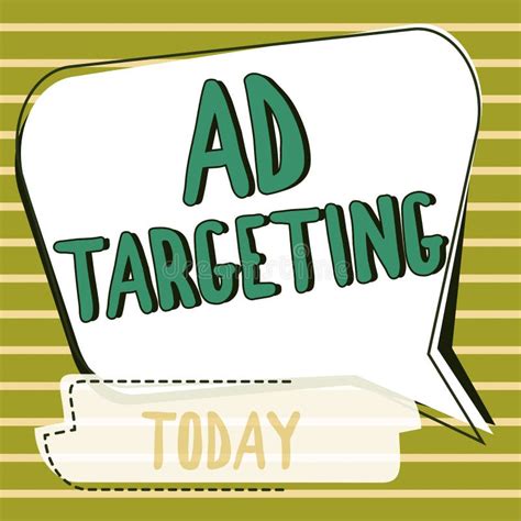 Sign Displaying Ad Targeting Concept Meaning Target The Most Receptive Audiences With Certain