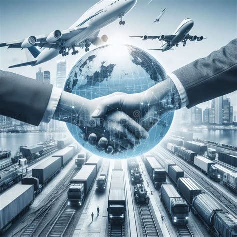 Global Business And Trade Visualization Stock Image Image Of Commerce