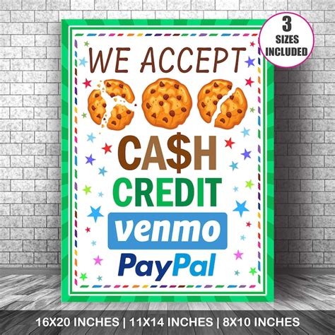 No Cash Payment Accepted Sign Etsy