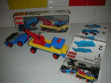 Vintage 1973 Lego 710 Wrecker Tow Truck Car Box Instr 116614410