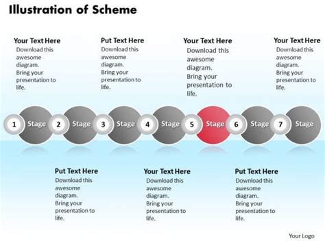 Ppt Continual Illustration Of Scheme Using State Diagram PowerPoint Templates