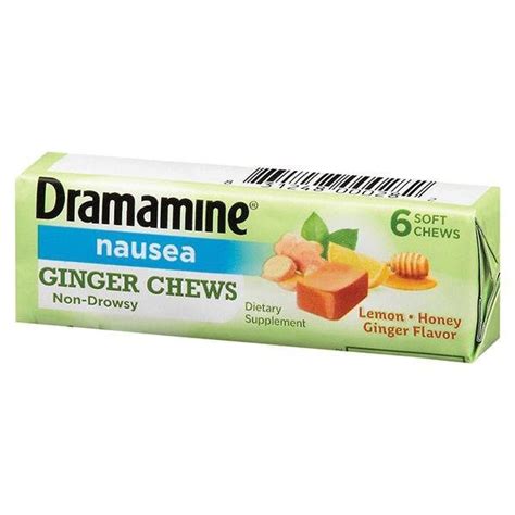 Marine Sports Dramamine Ginger Chews Nondrowsy 8 Chews 1810gc Zoro