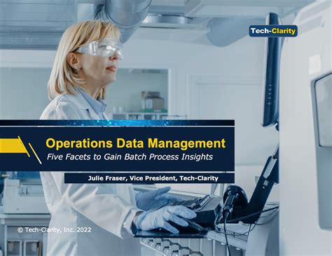 Operations Data Management Five Facets To Gain Batch Process Insights