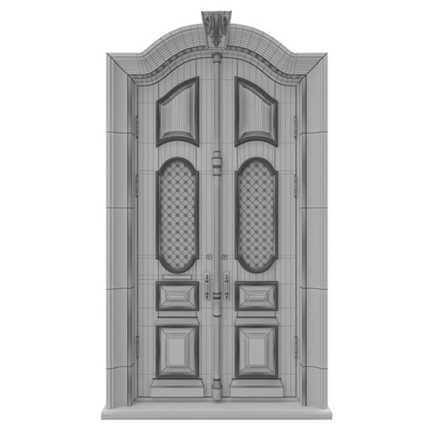 Entrance Classic Door 17 3d Model 19 Max Fbx Obj Free3d