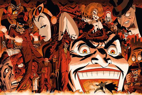 Poster Quadro Batman Comic Villains Poster Sul Muro 3 1 Gratis