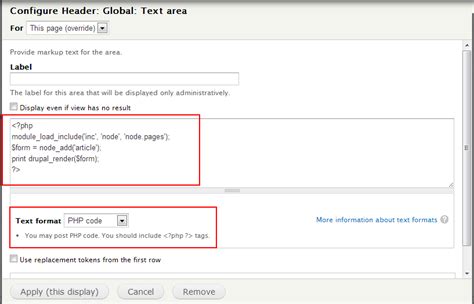 7 How Do I Embed A Node Creation Form Inside A View Drupal Answers