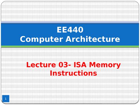 Computer Architecture Lecture3 Docsity