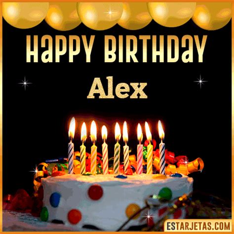 Feliz Cumpleaños Alex Imágenes  Tarjetas Y Mensajes