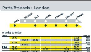 Eurostar Timetable London To Paris Train Paris By Train